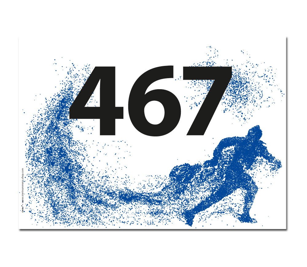 Startnummern 20x14,5 cm (ca. DIN A5) "Lauf"